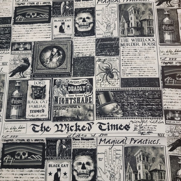 Newspaper Fabric - Etsy