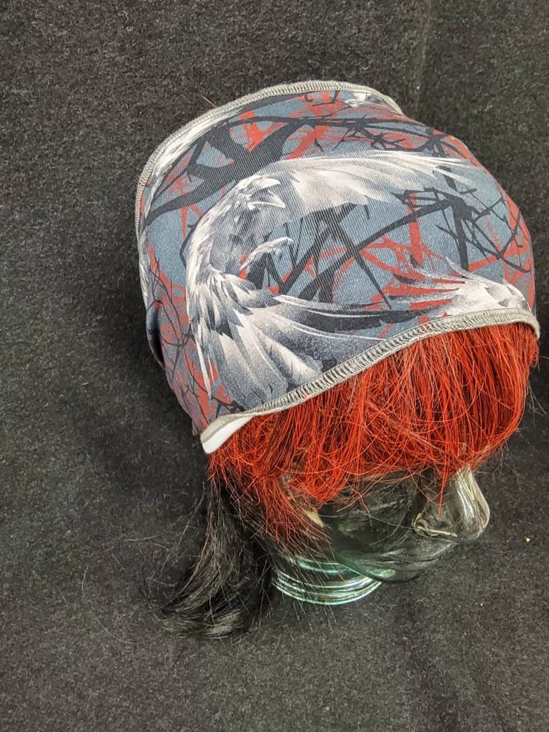 Raven Crow Print Cotton/spandex Stretch Knot Turban Headband - Etsy