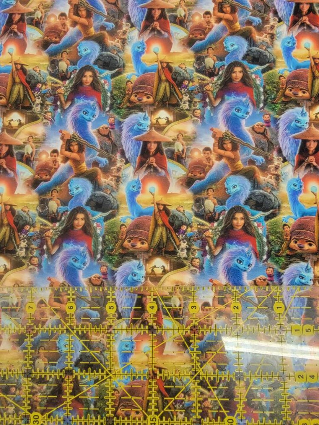 REMNANT PIECES Raya Last Dragon Custom Cotton Woven Fabric - Etsy