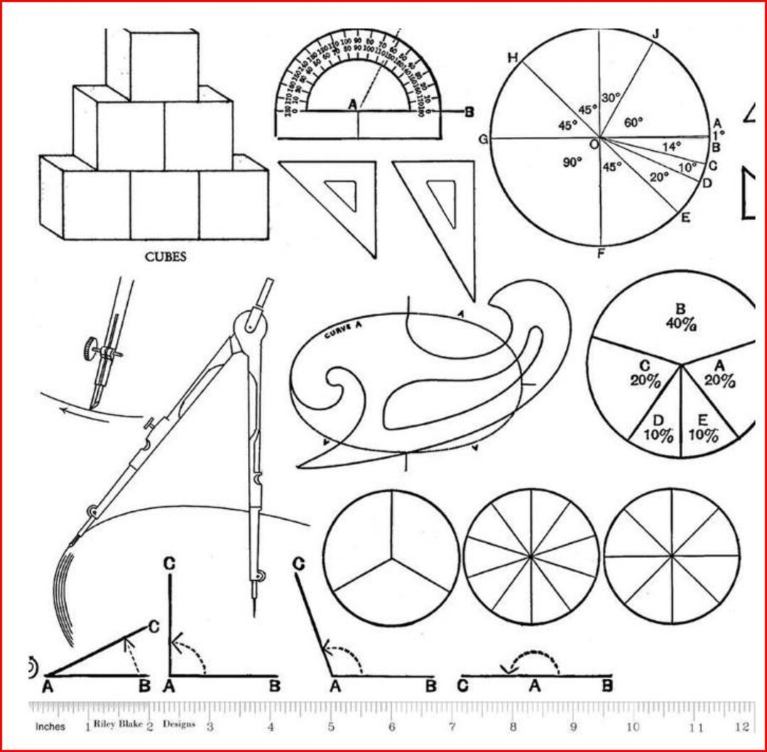 Old School Math Graphs Black and White 1 YARD by Janet Wecker Frisch ...