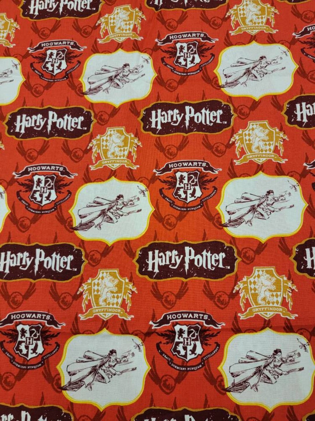 2/3 Yard Harry Potter Quidditch Hogwarts Fabric Quilters Cotton - Etsy