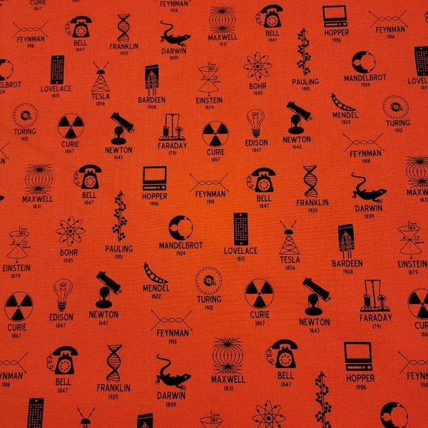 Science Fabric - Etsy