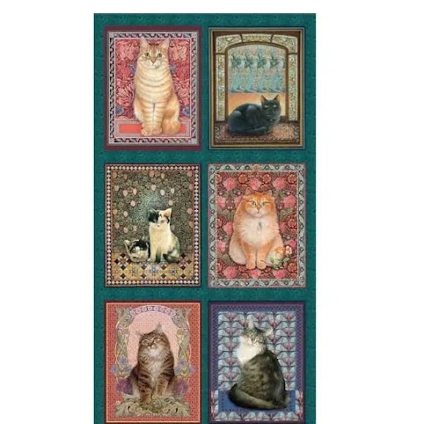 Cat Quilt Panel - Etsy