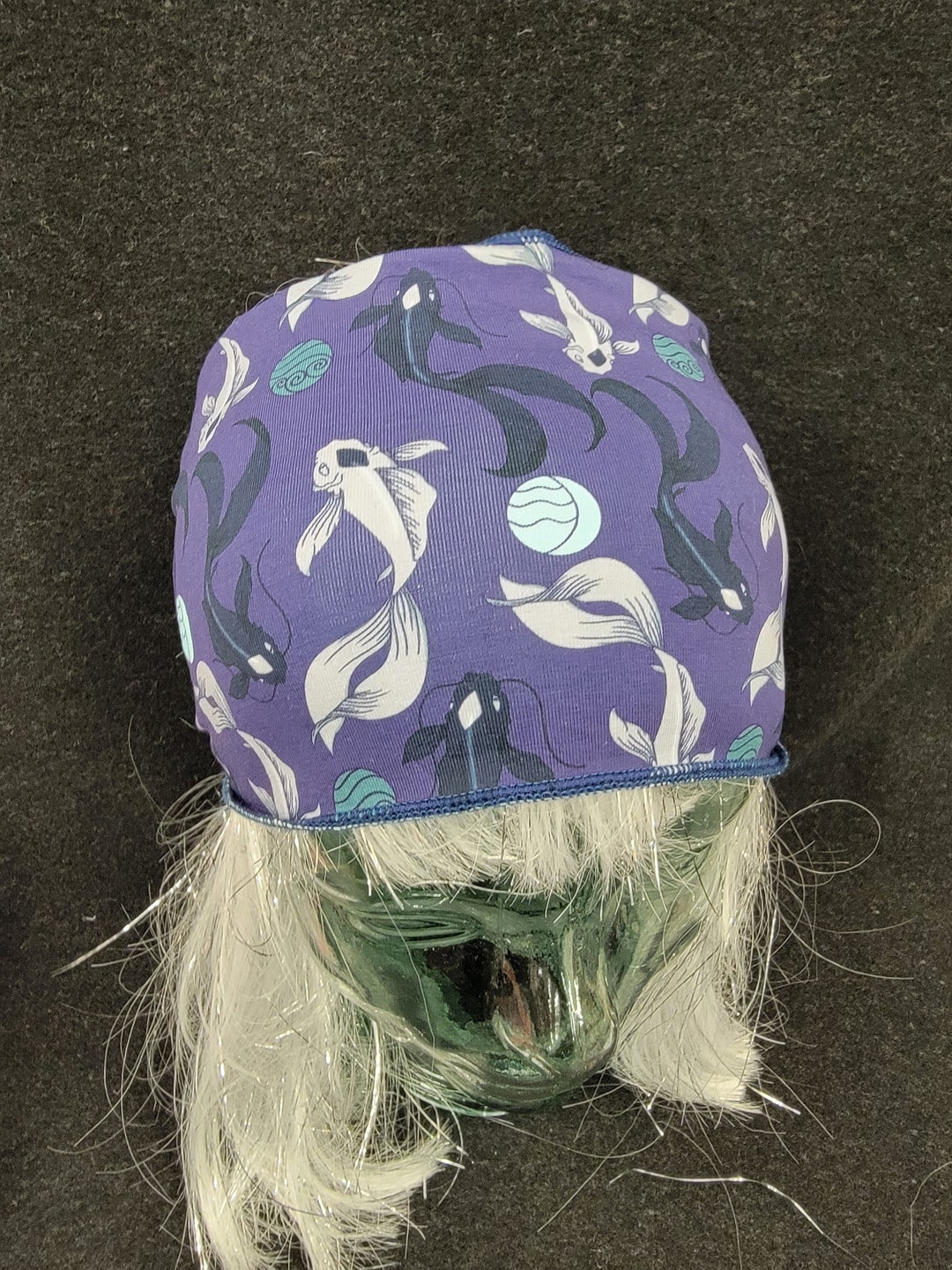 Water Moon Spirits ATLA Print Cotton/spandex Stretch Knot Turban ...