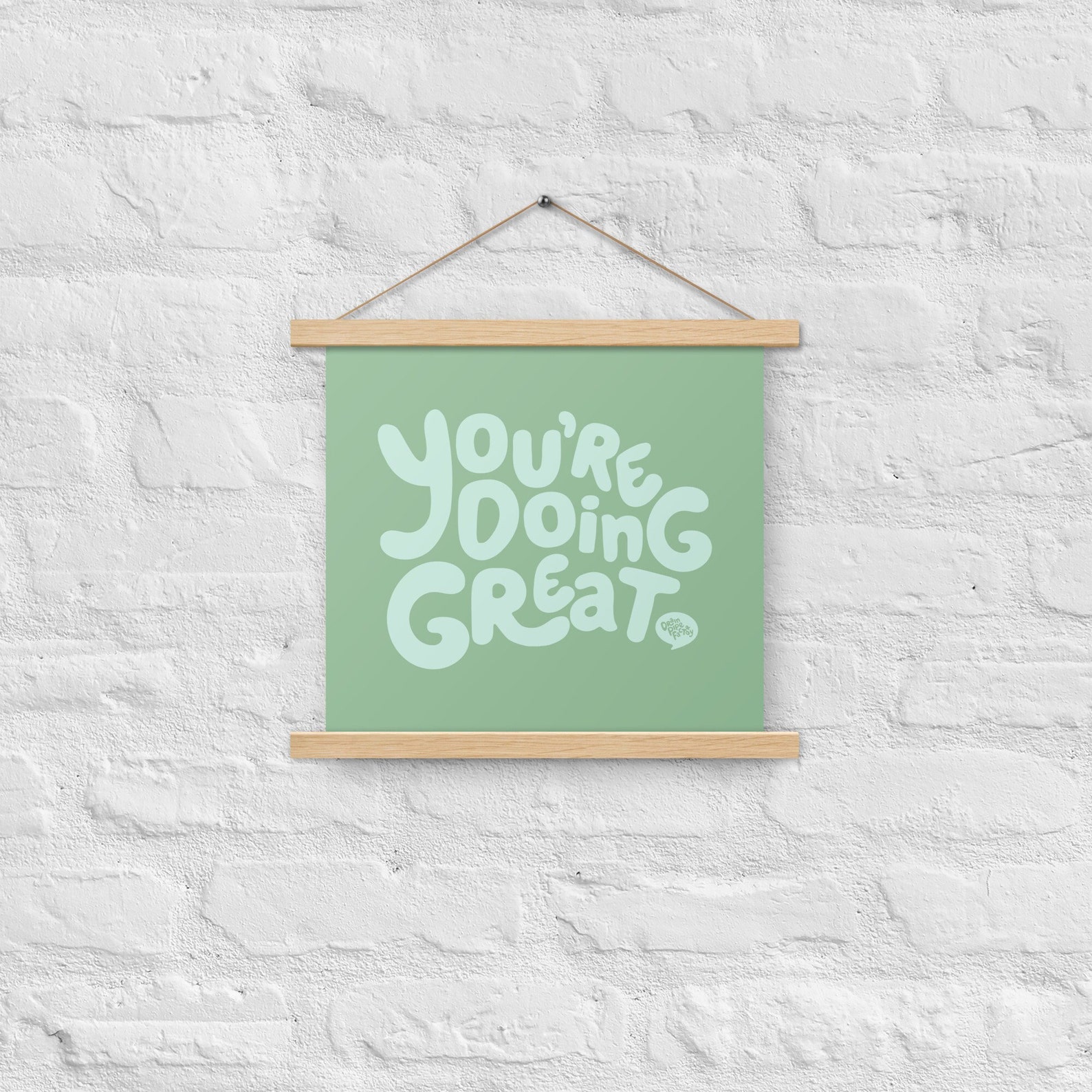 Bluey Mom "you're Doing Great" Poster With Frame - Etsy