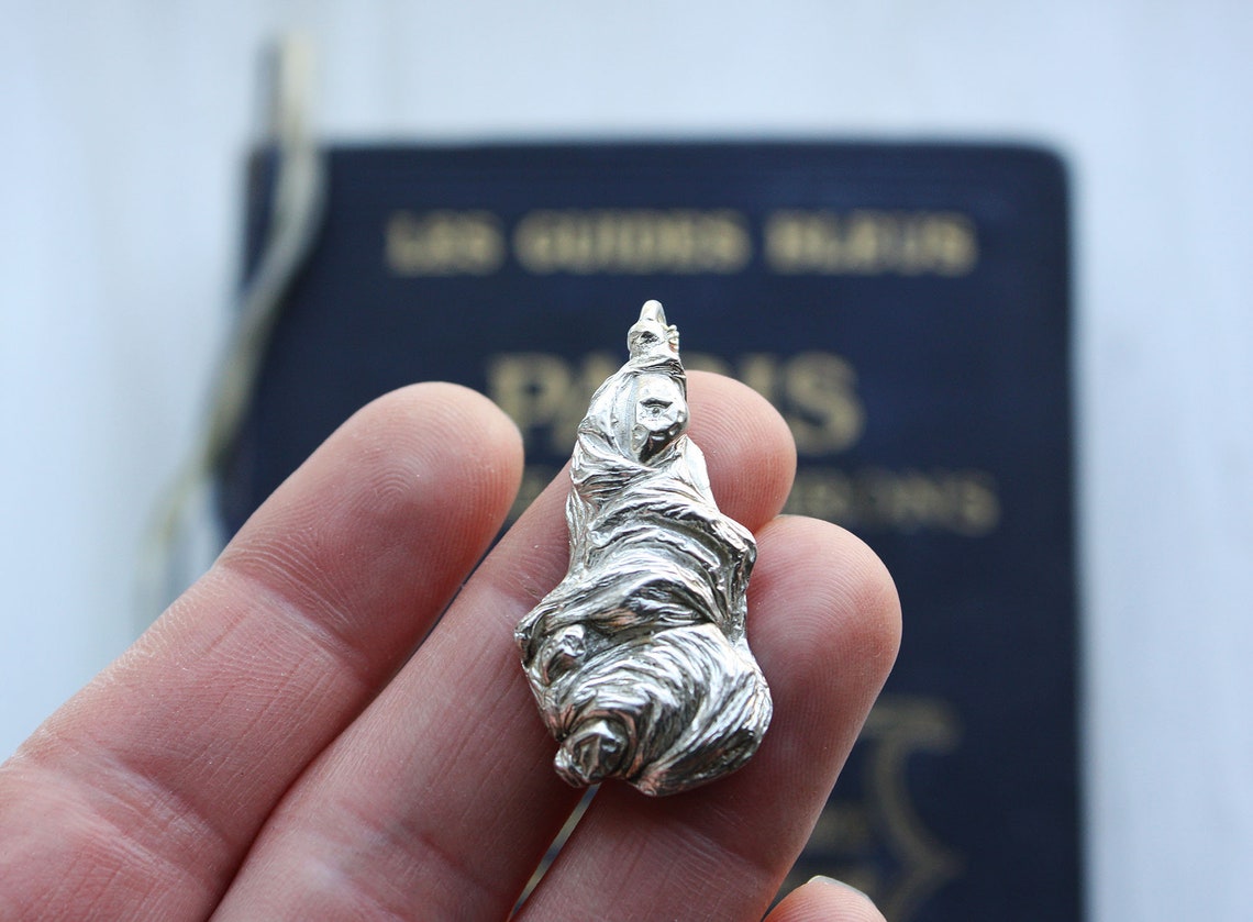 Silver Abstract Pendant Lost Wax Casting Sterling Silver | Etsy