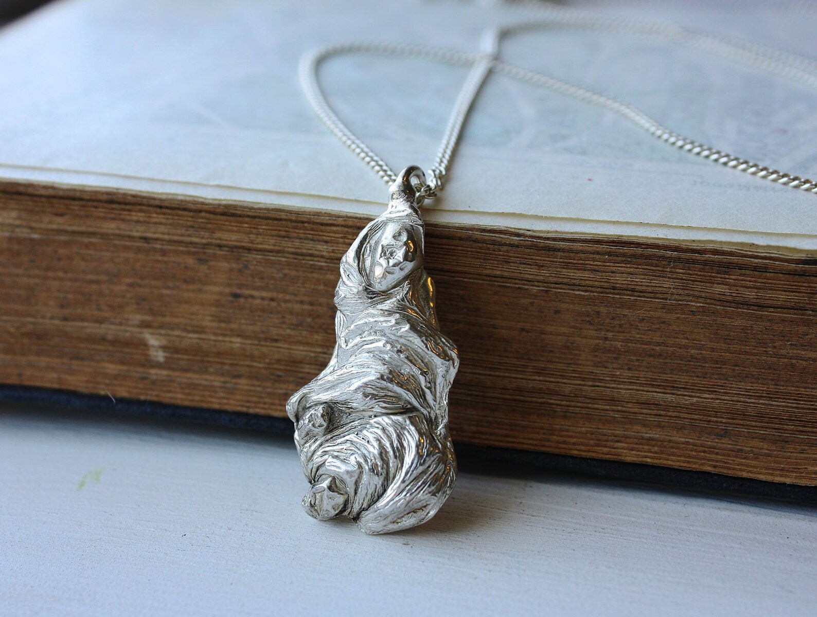 Silver Abstract Pendant Lost Wax Casting Sterling Silver Etsy