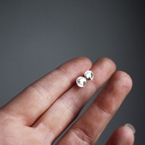 Small Stud Earrings, Tiny Silver Studs, Modern Posts Sterling Silver ...