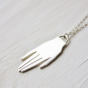 Silver Necklace, Hand Necklace, Sterling Silver Victorian Jewelry ...