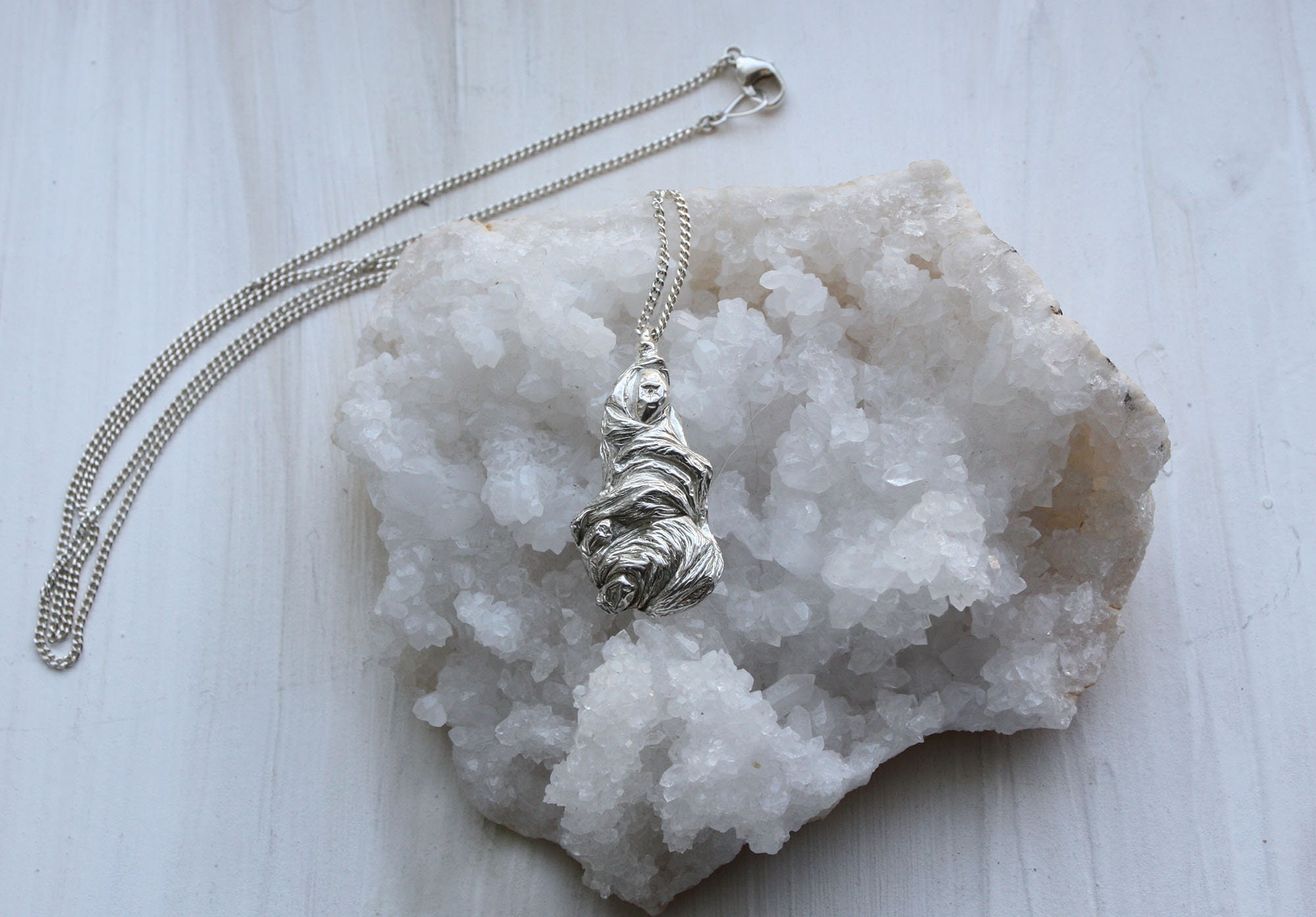 Silver Abstract Pendant Lost Wax Casting Sterling Silver | Etsy