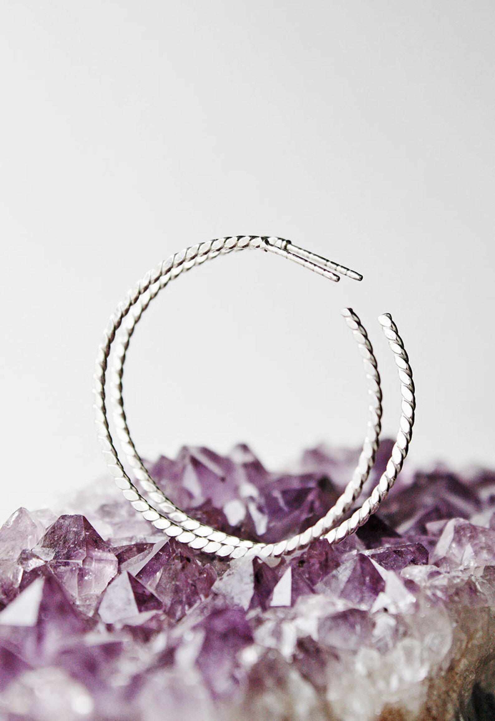 Sterling Silver Hoops Big .925 Silver Large Hoop Earrings - Etsy