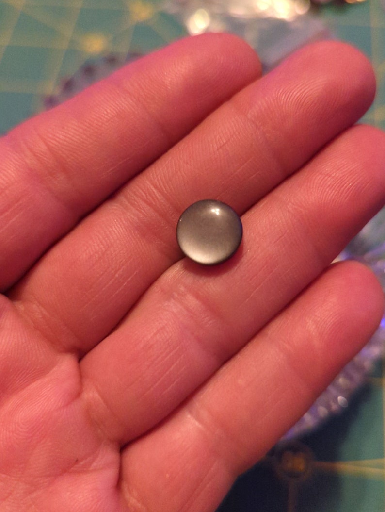 Vintage Smoke Pearl Buttons 7/16" 11mm Dark Dress Buttons Shank Back ...
