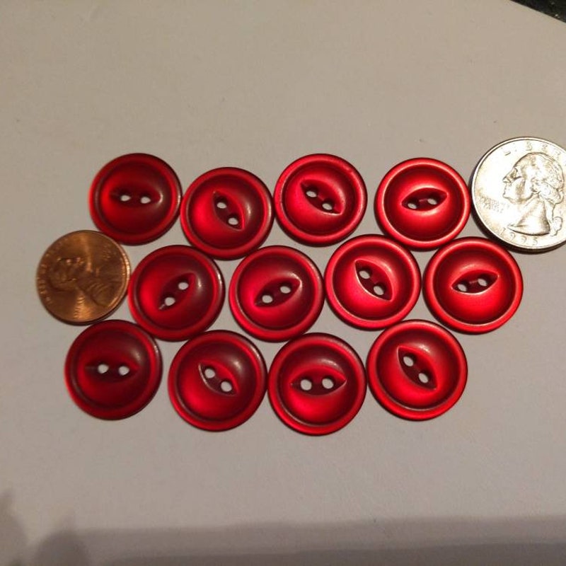 Red Vintage Buttons - Etsy