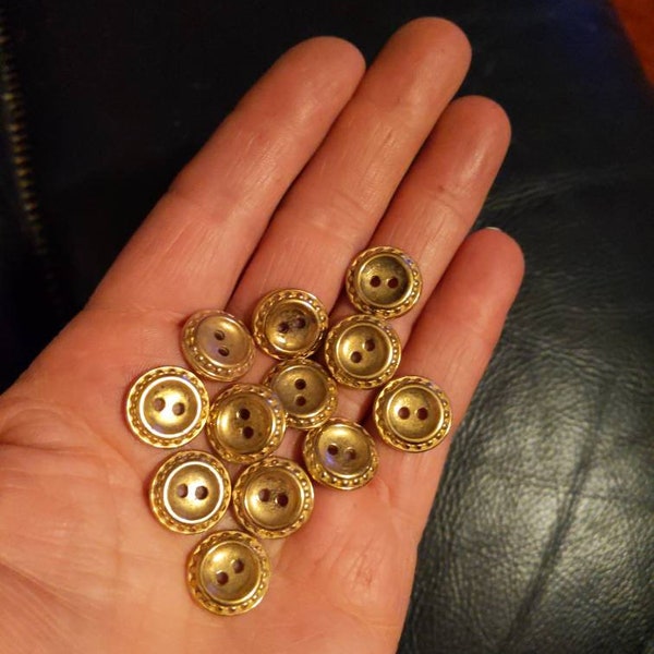 Gold Buttons - Etsy
