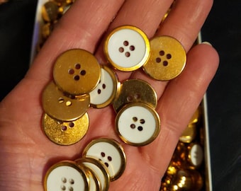 Gold Trim Buttons - Etsy