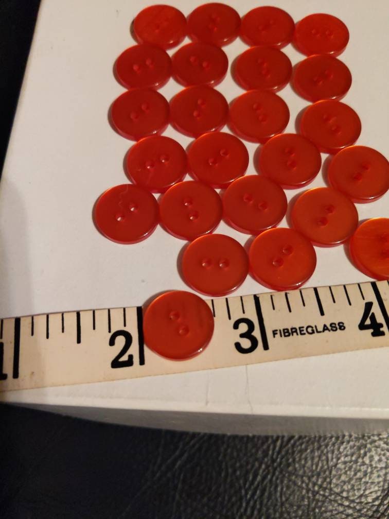 Red Buttons Vintage 2 Hole Buttons for Sewing Crafting Coats Sweaters ...