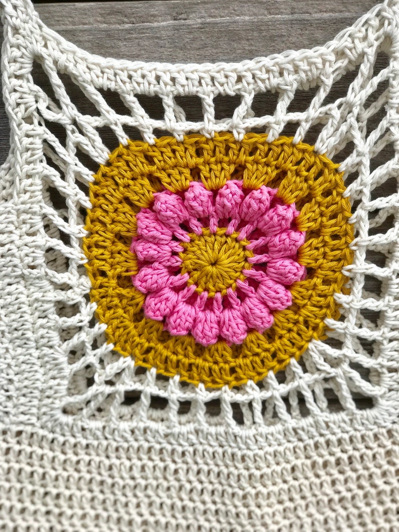 POP Flower Power Tank Top Pattern Crochet | Etsy