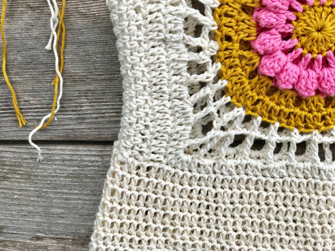 POP Flower Power Tank Top Pattern Crochet | Etsy