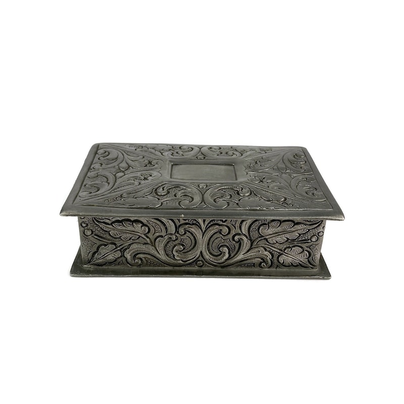 Pewter Jewelry Box - Etsy