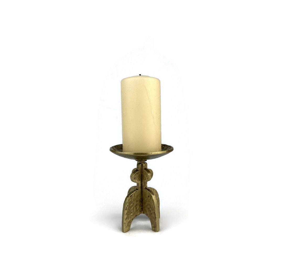 Giuseppe Gallo Style Brutalist Candle Holder, Vintage Gothic Spike ...