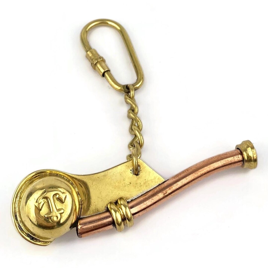 Vintage Boatswain Whistle, Copper and Brass Bosun Pipe, Nautical ...