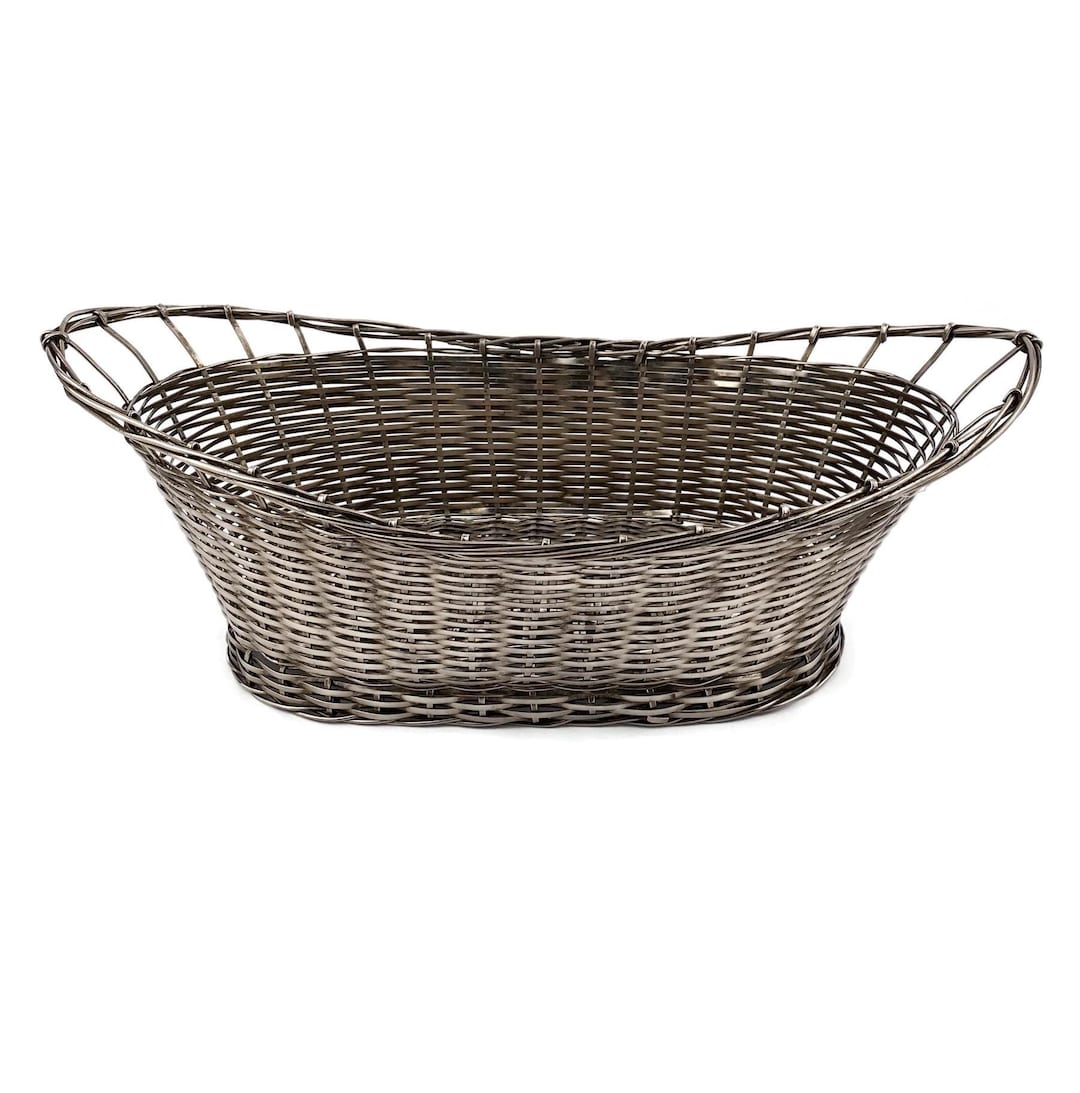 Vintage Metal Bread Basket, French Loaf Basket, Vintage Decor France ...