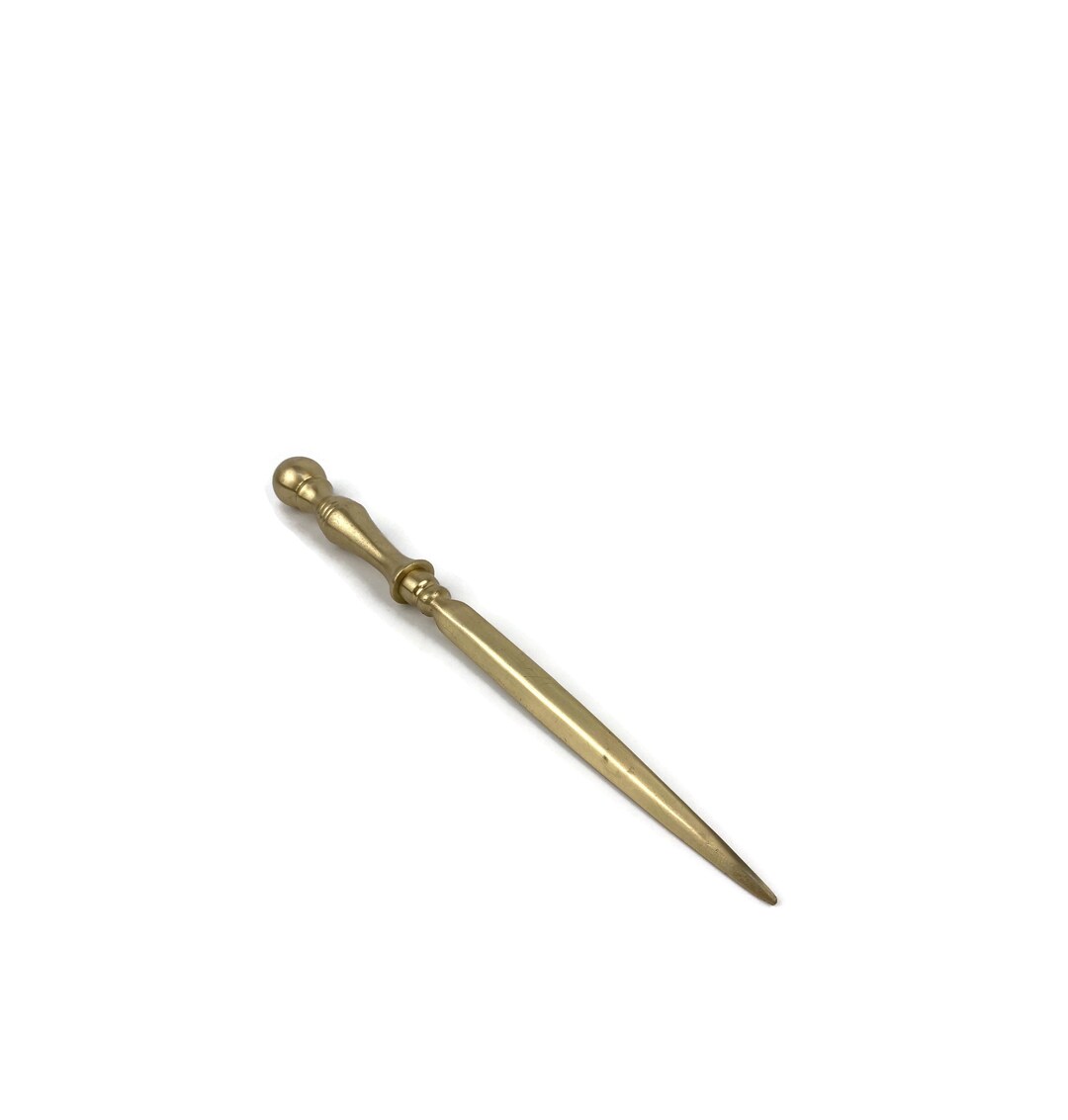 Brass Letter Opener, Envelope Opener Tool, Vintage Desk Accessory ...