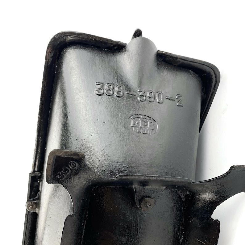 Antique Black Cast Iron Coal Scuttle, Marked LFB Coal Hod, Ash Bucket ...