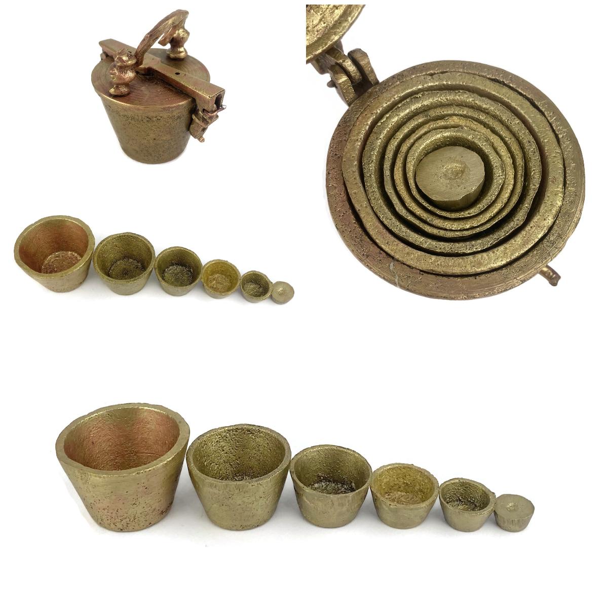 Antique Brass Nesting Weights, English Troy Nesting Weights, Ponderal ...
