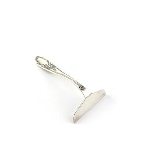 Jager Silver Plated Cheese Spoon, Baby Food Pusher, Ornate German ...