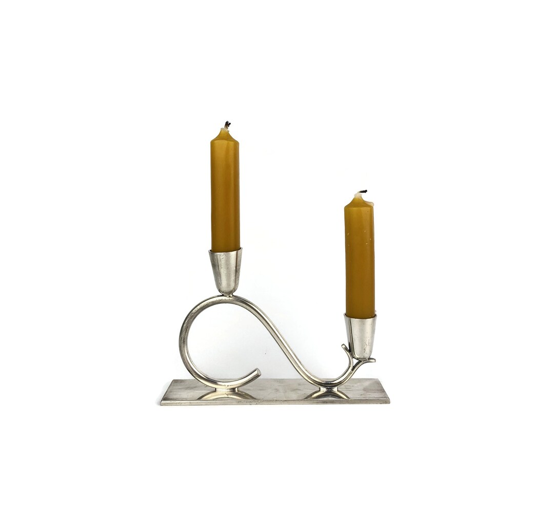 Silver Plated Dual Candle Holder, Oneida Silversmiths Made in Canada ...