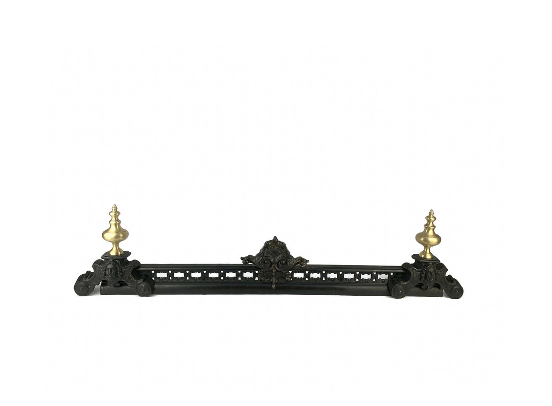 Extendable Fireplace Fender, Antique Fireplace Adjustable Guard ...