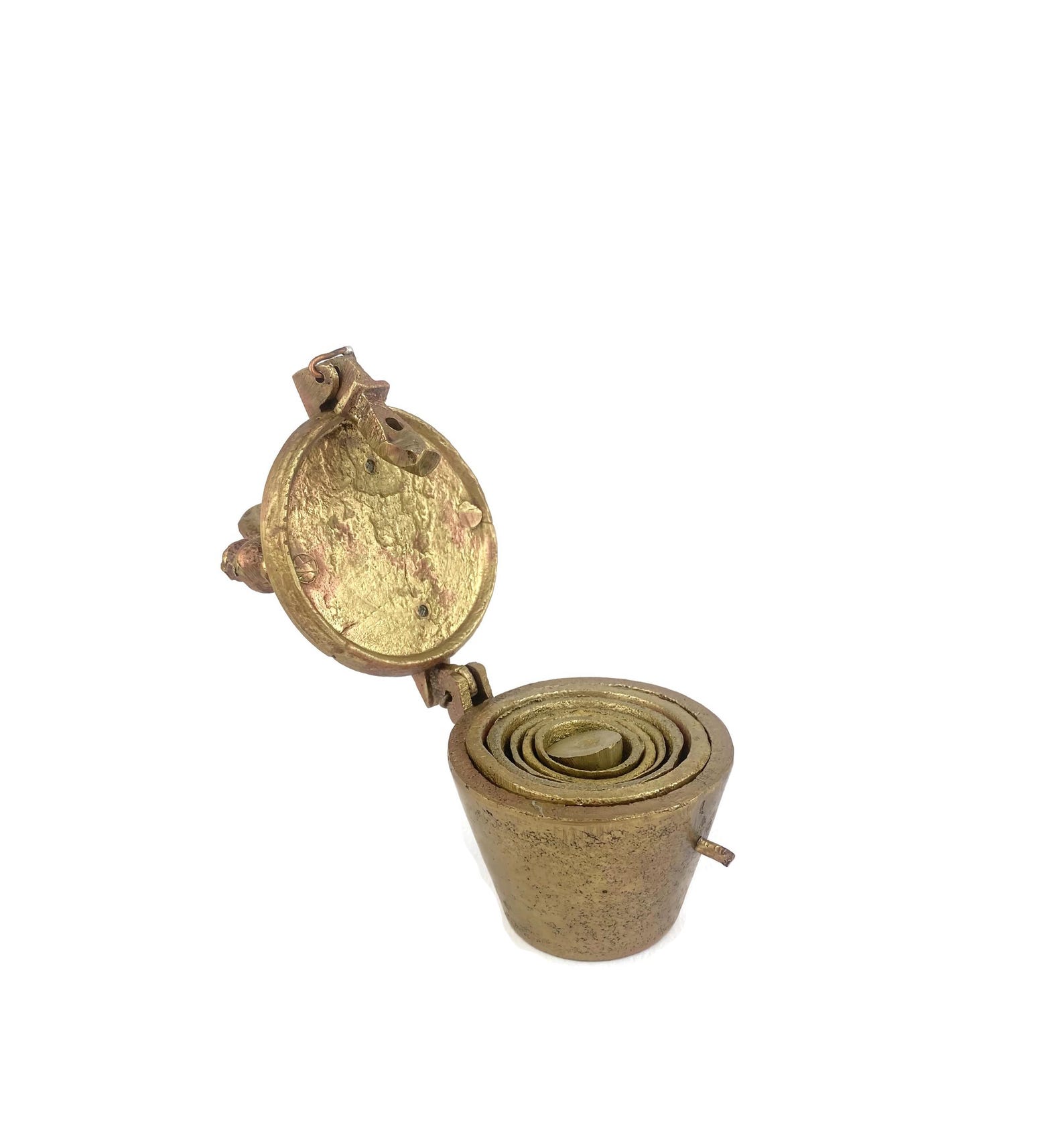 Antique Brass Nesting Weights, English Troy Nesting Weights, Ponderal ...