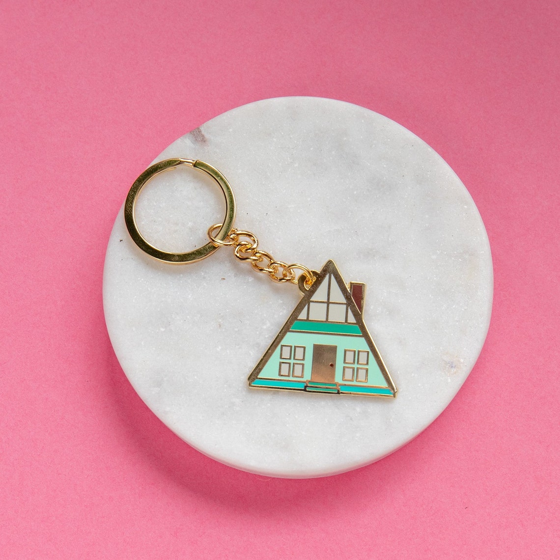 A Frame Cabin Key Chain Cabin Key Ring A Frame Key Ring - Etsy