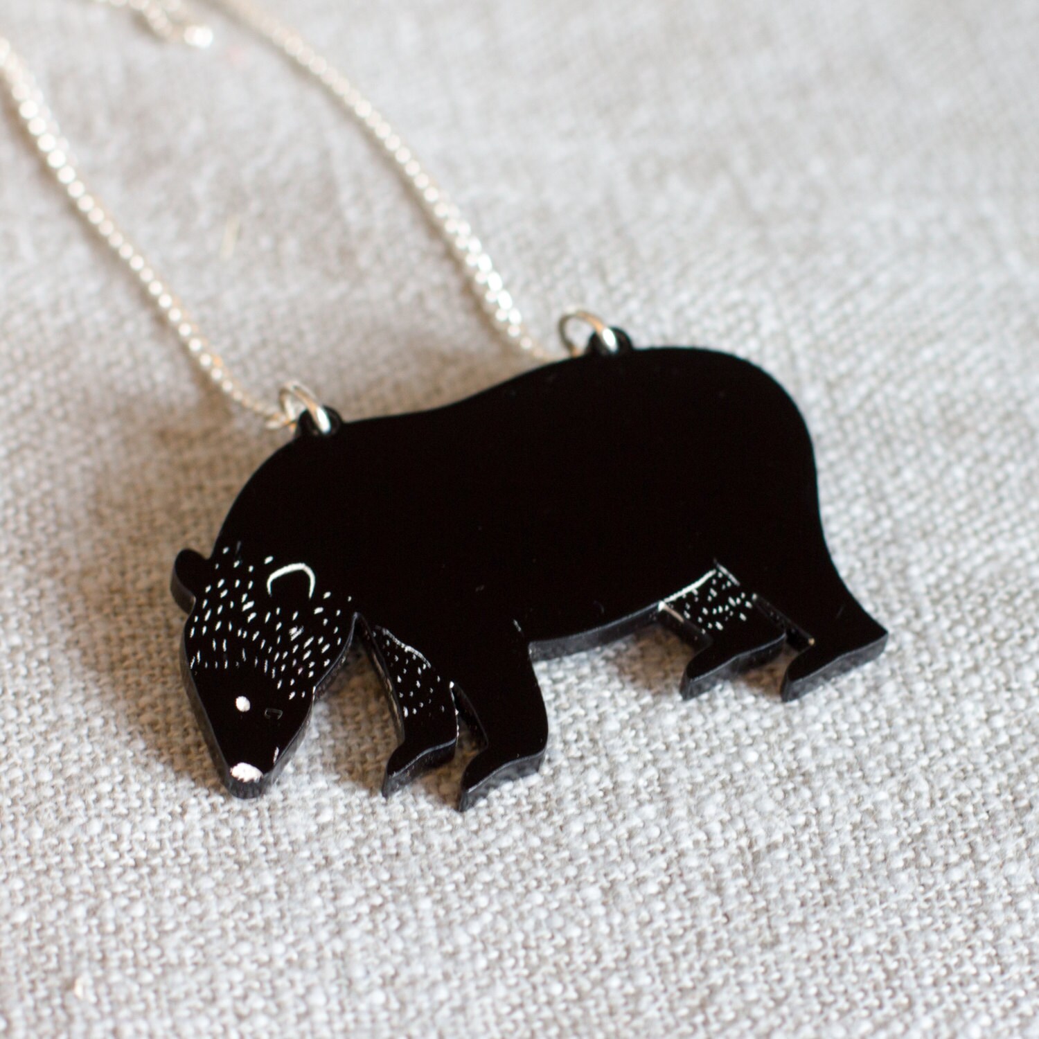 Bear Necklace Bear Jewellery Bear Jewelry Bear Pendant - Etsy UK