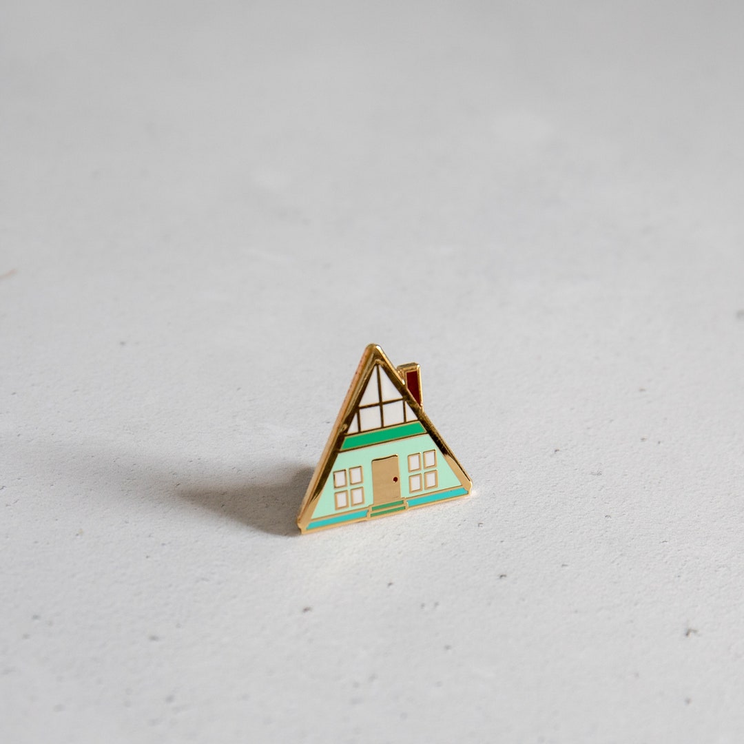 A-frame House Pin - Enamel Pin - Lapel Pin - New House Gift - House Pin ...