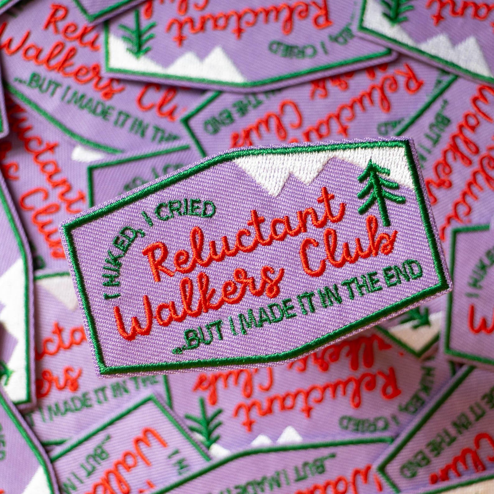 Reluctant Walkers Club Patch - Hiking Patch - Walking Patch - Outdoors ...
