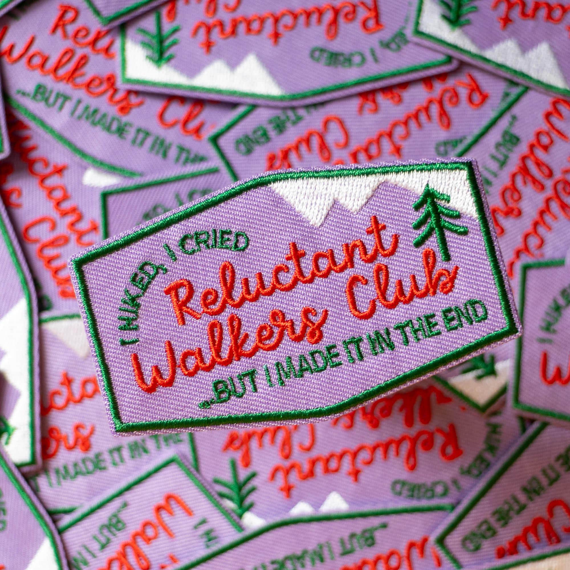 Reluctant Walkers Club Patch - Hiking Patch - Walking Patch - Outdoors ...