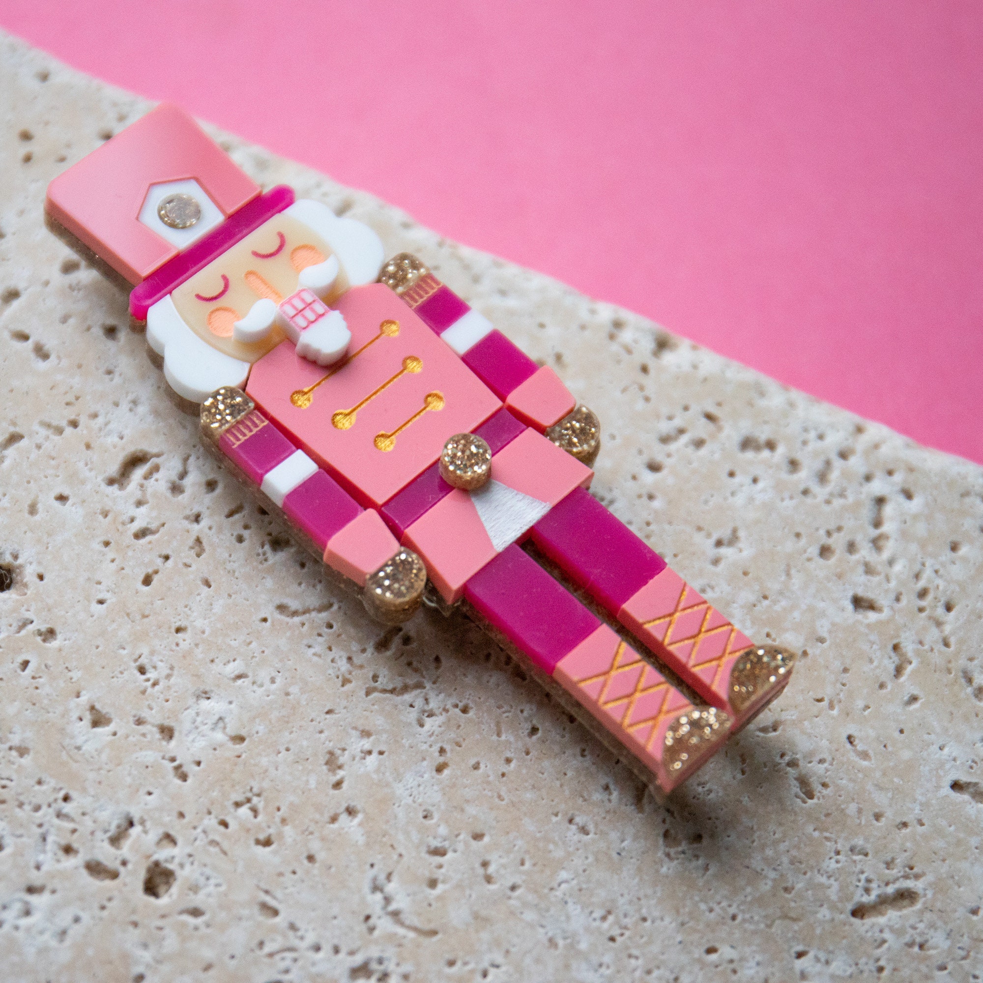 Pink Nutcracker Brooch Christmas Pins Nutcracker Ballet - Etsy UK