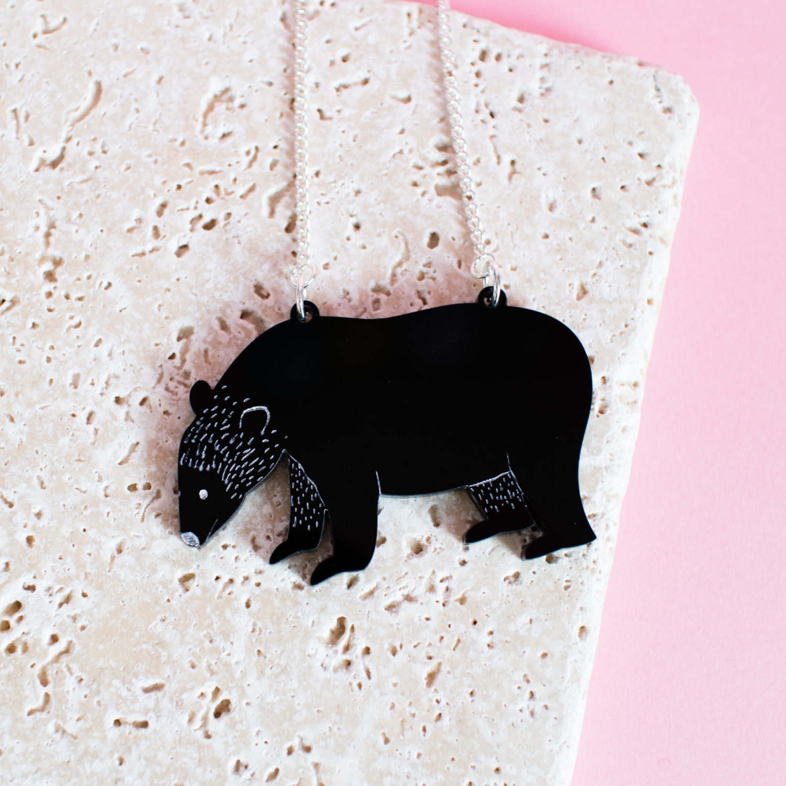 Bear Necklace Bear Jewellery Bear Jewelry Bear Pendant - Etsy UK
