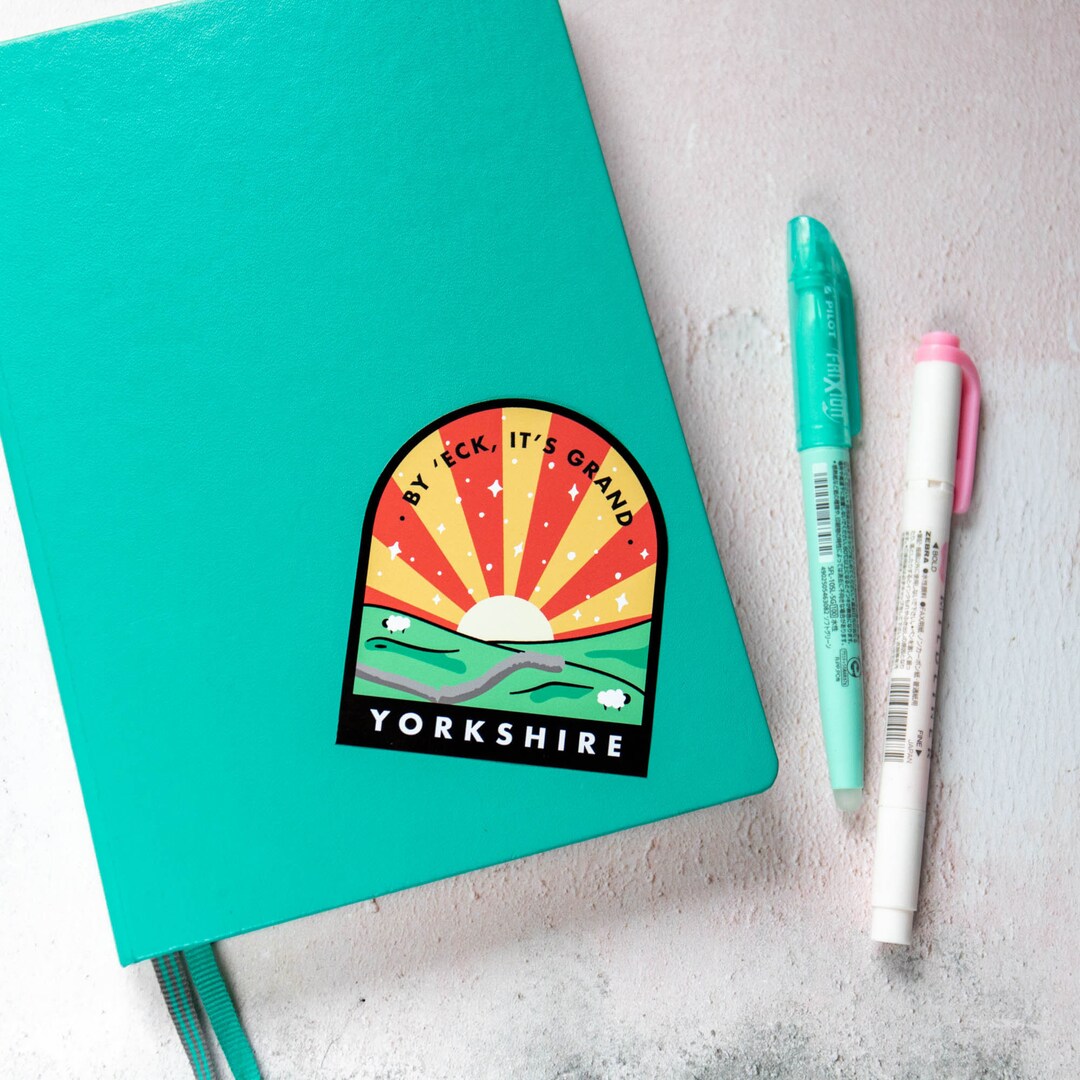 By 'eck It's Grand, Yorkshire Large Vinyl Sticker Yorkshire Sticker ...