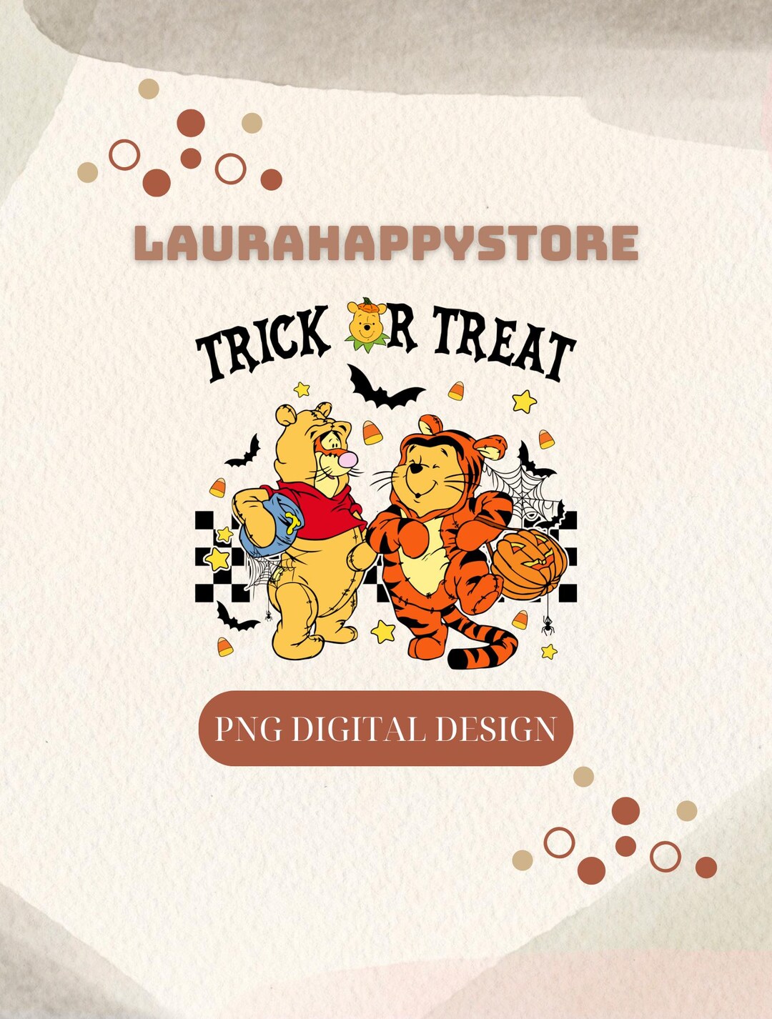 Winnie the Pooh Png, Pooh and Tigger Png, Fall Png, Spooky Season Png ...