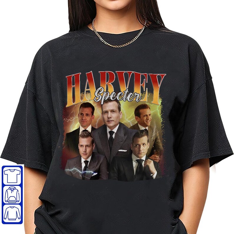 Malincount Vintage Harvey Specter Shirt, Suits Movie Merch Shirt, Movie ...