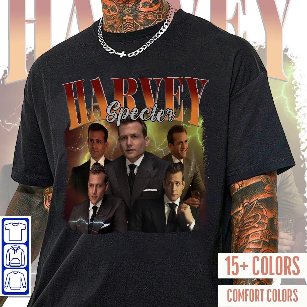 Malincount Vintage Harvey Specter Shirt, Suits Movie Merch Shirt, Movie ...