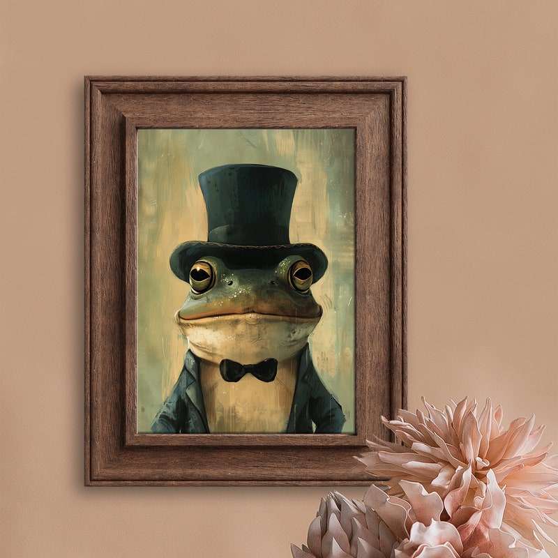 Gentleman Frog - Etsy
