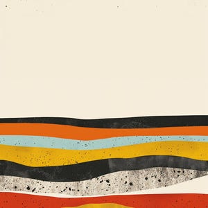 Minimalist Soil Profile Illustration: A Modern Art Representation of ...