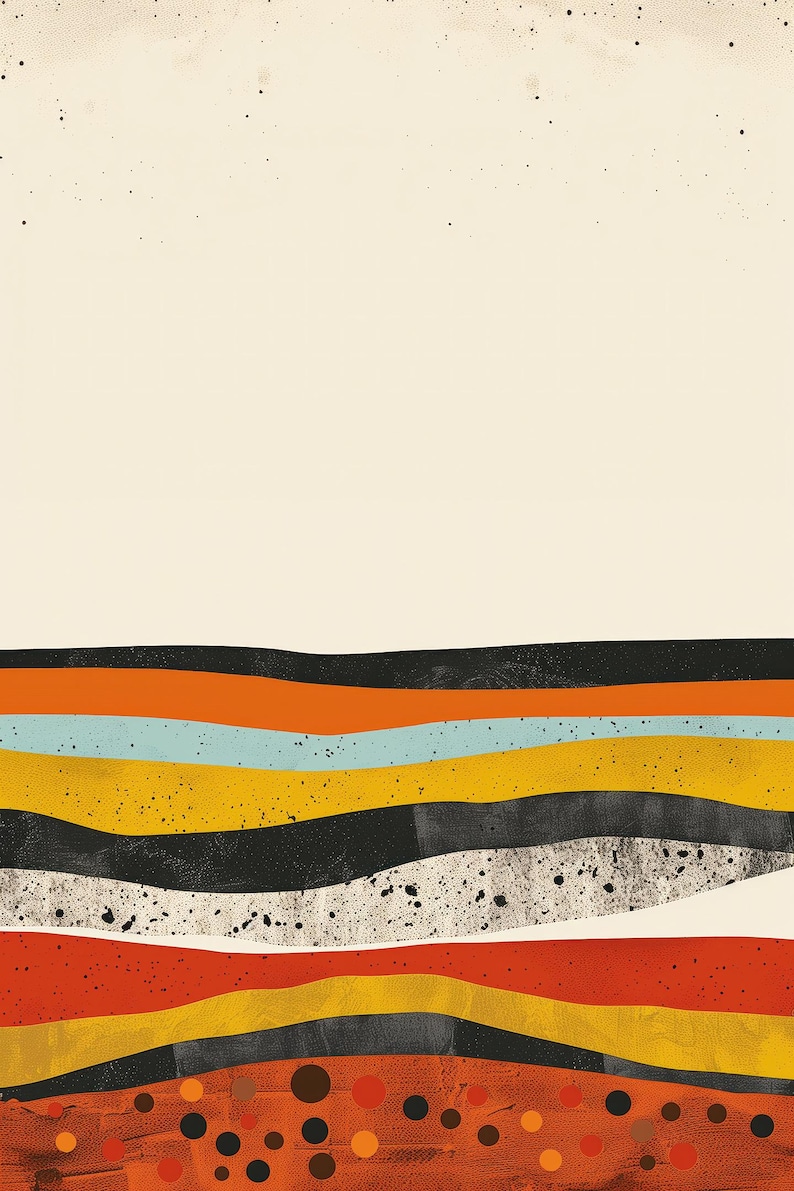 Minimalist Soil Profile Illustration: A Modern Art Representation of ...