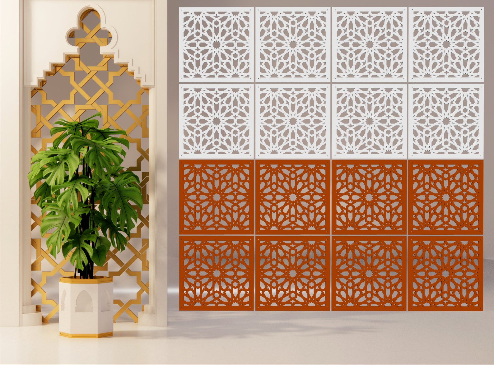Fretwork Panels, Decorative Wall Panels, Arabic Design, Hanging Panels ...