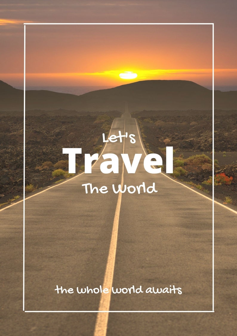 Inspirational Travel Poster - Etsy