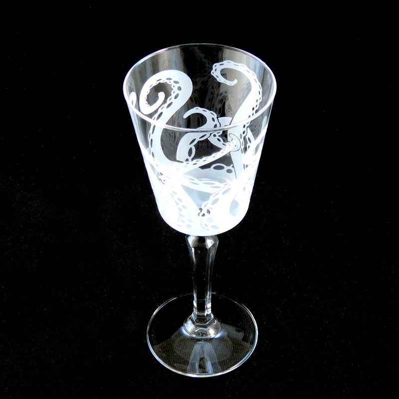 Octopus Wine Glass - Etsy